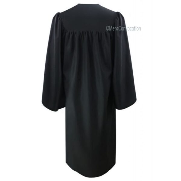 Black Plain Front Open Matte Graduation Gown and Cap – Mera Convocation