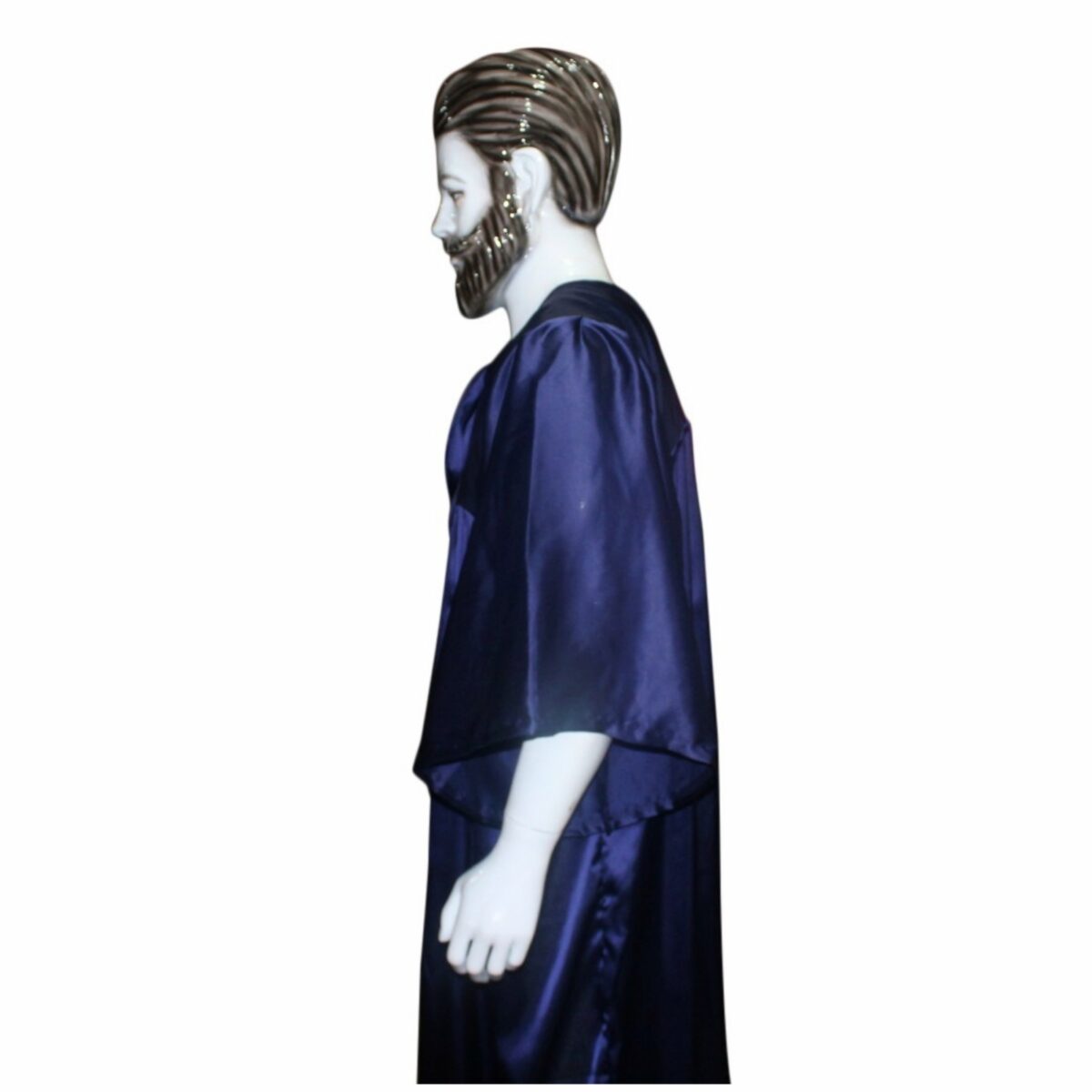 Navy Blue Shiny Front Open Graduation Gown and Cap – Mera Convocation