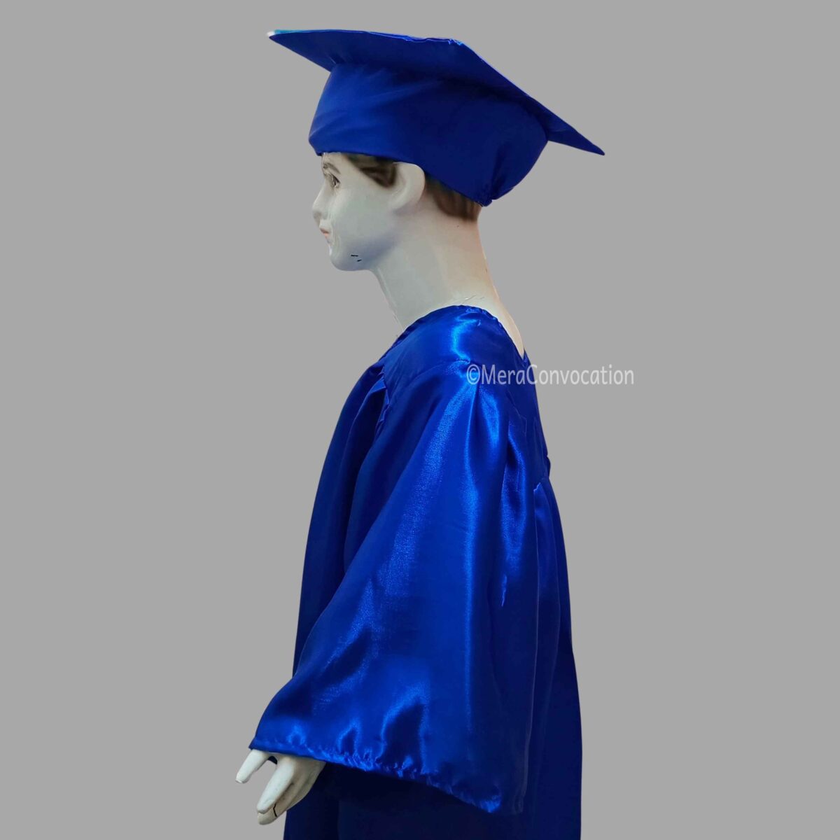 Royal Blue Shiny Kids Graduation Gown and Cap – Mera Convocation
