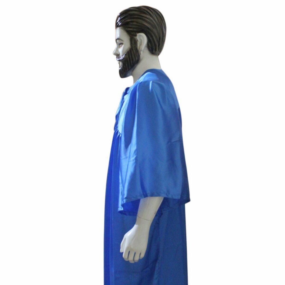 Sky Blue Shiny Front Open Graduation Gown and Cap – Mera Convocation