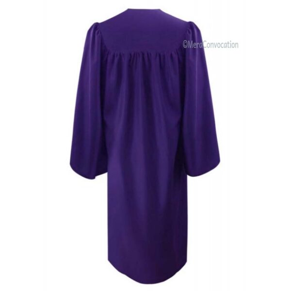 Purple Front Open Matte Graduation Gown and Cap – Mera Convocation