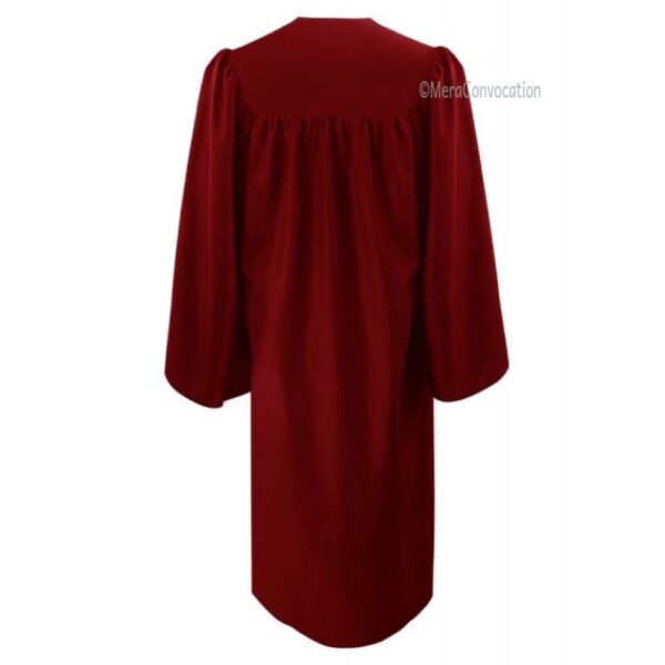 Red Front Open Matte Graduation Gown and Cap – Mera Convocation