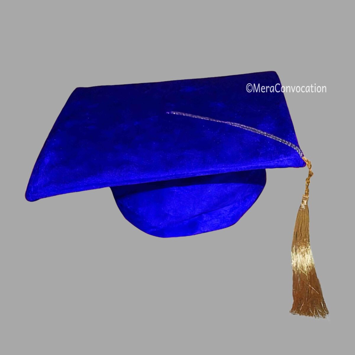 Royal Blue Matte Velvet Graduation Gown and Cap – Mera Convocation