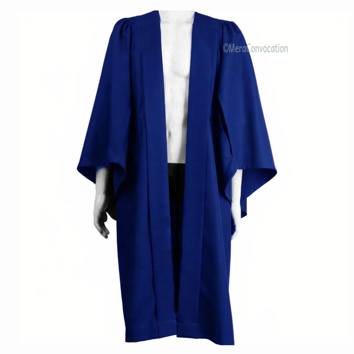 Royal Blue Front Open Matte Graduation Gown and Cap – Mera Convocation