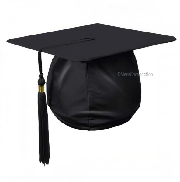 Black Graduation Gown and Cap with Sky Blue and Grey Hood – Mera ...