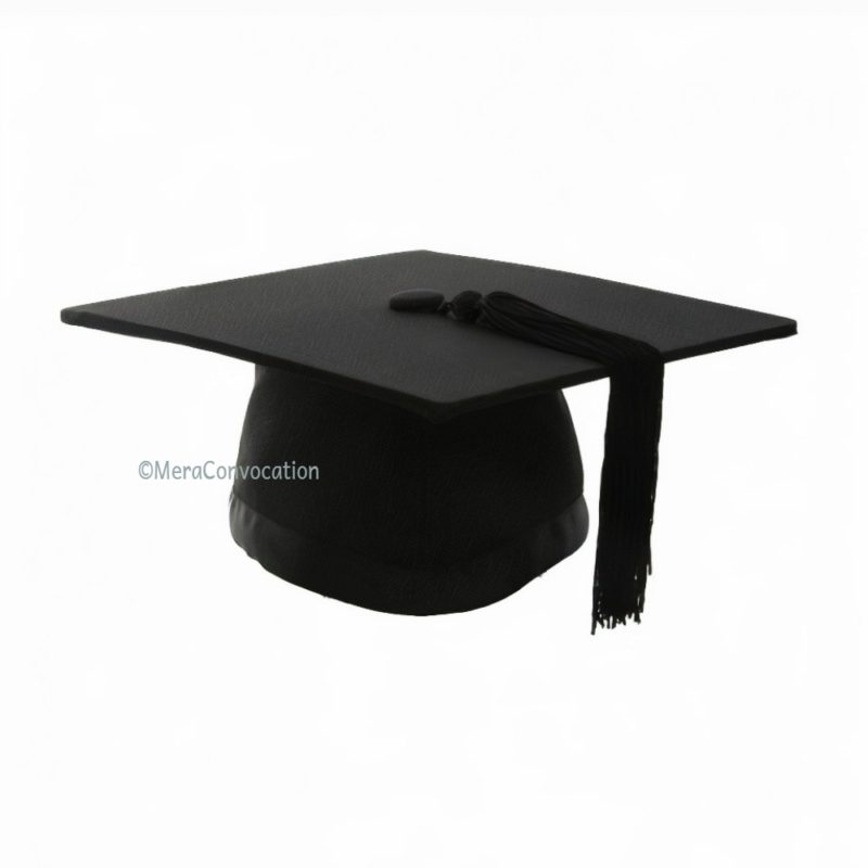 Black Premium Mortarboard Graduation Cap – Mera Convocation