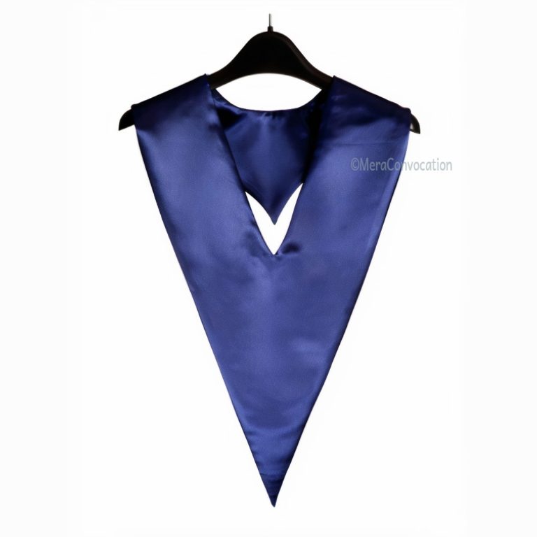 Navy Blue Graduation V Stole – Mera Convocation