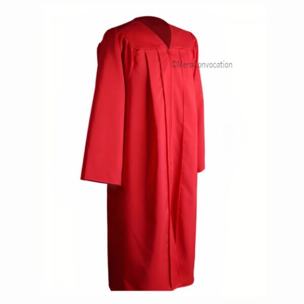 Red Matte Zipper Graduation Gown and Cap – Mera Convocation