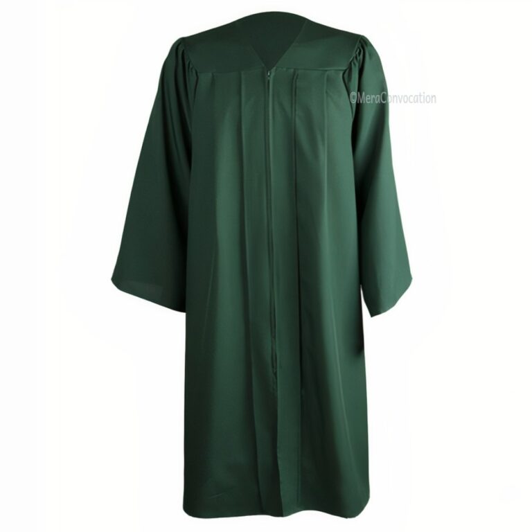 Forest Green Matte High School Graduation Gown and Cap – Mera Convocation