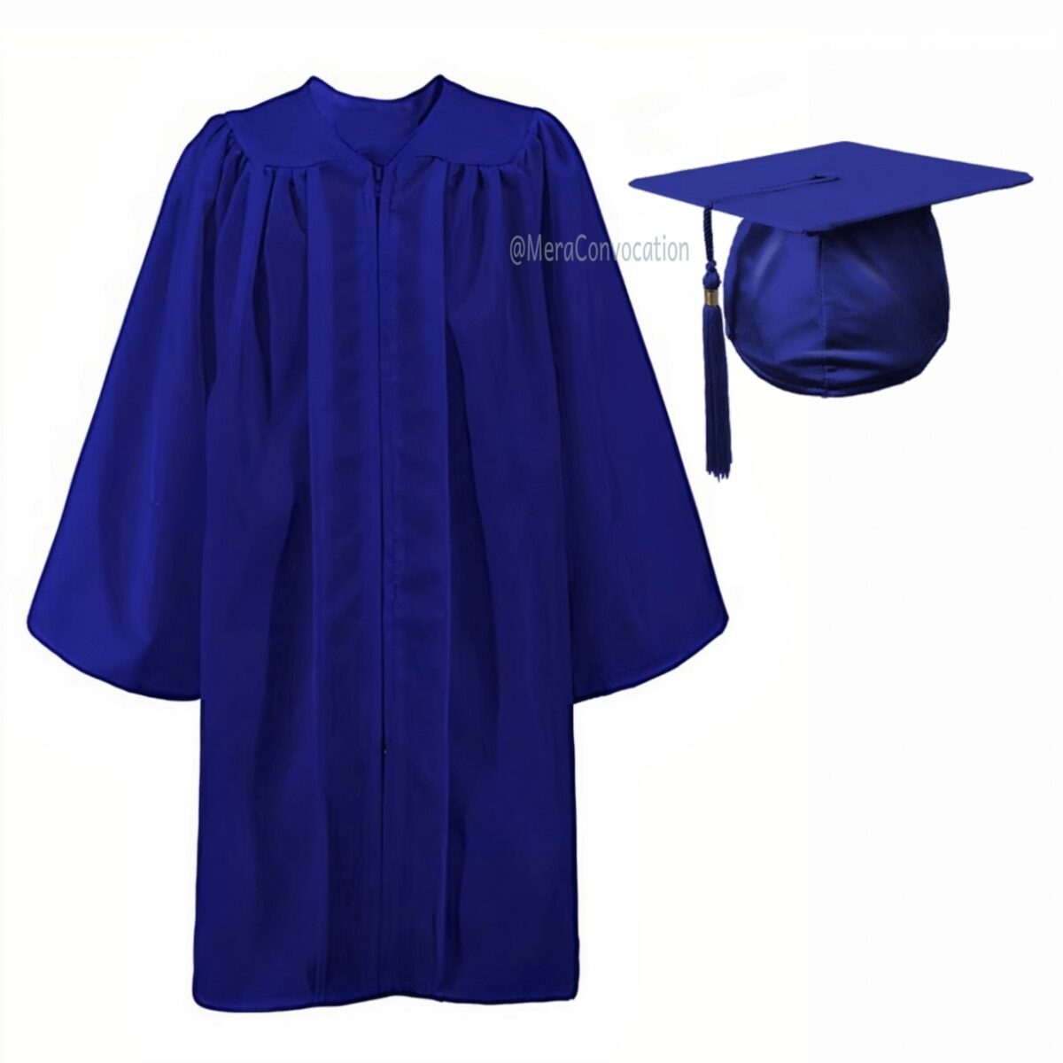 Royal Blue Matte Primary Graduation Gown and Cap – Mera Convocation
