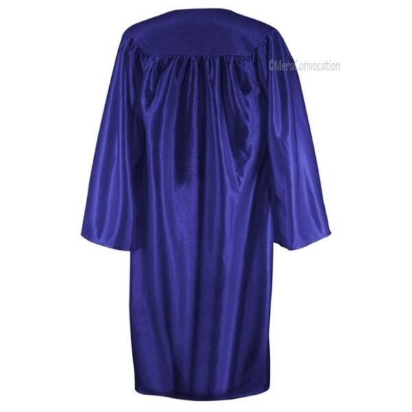 Navy Blue Shiny High School Graduation Gown and Cap – Mera Convocation