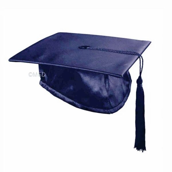 Navy Blue Shiny Primary Graduation Gown and Cap – Mera Convocation