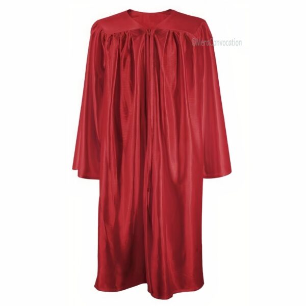 Red Shiny High School Graduation Gown and Cap – Mera Convocation