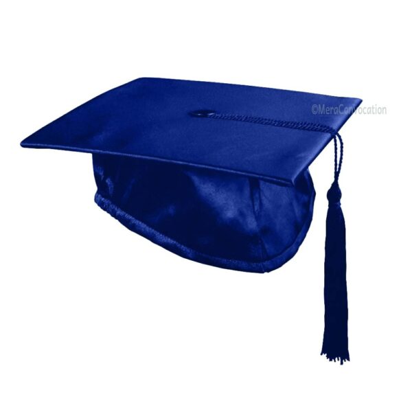 Royal Blue Shiny High School Graduation Gown and Cap – Mera Convocation