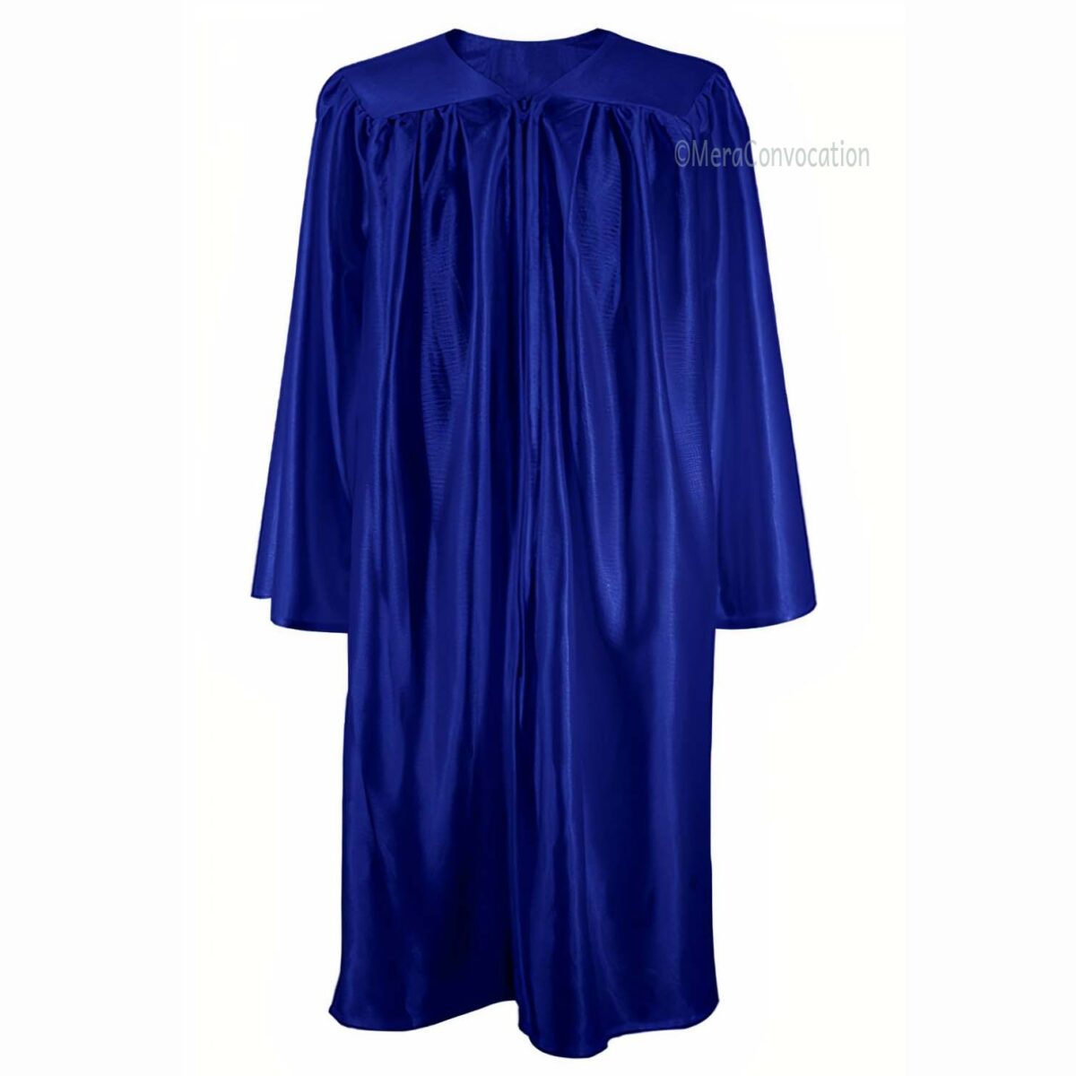 Royal Blue Shiny High School Graduation Gown and Cap – Mera Convocation