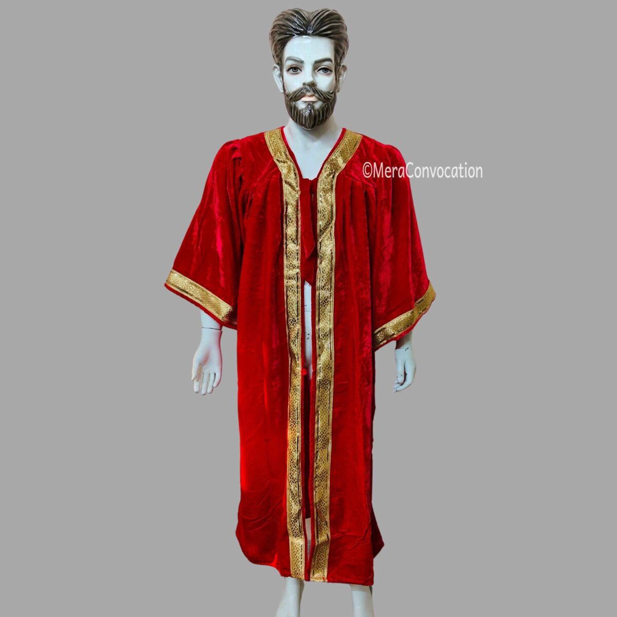 Red Premium Velvet Graduation Gown and Cap – Mera Convocation