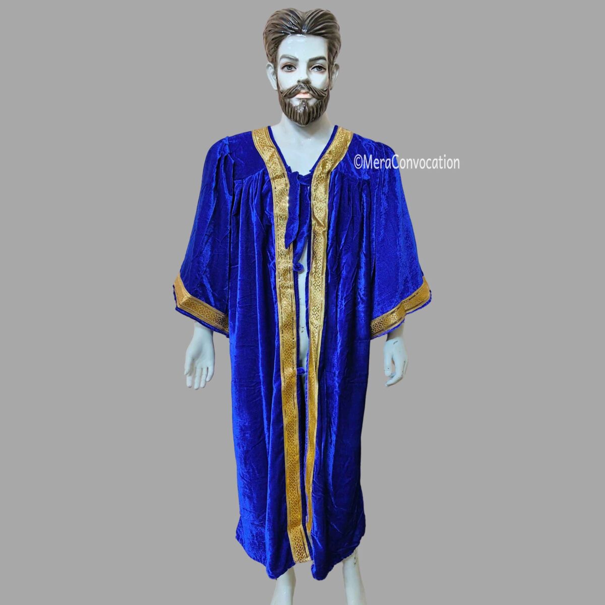 Royal Blue Premium Velvet Graduation Gown and Cap – Mera Convocation
