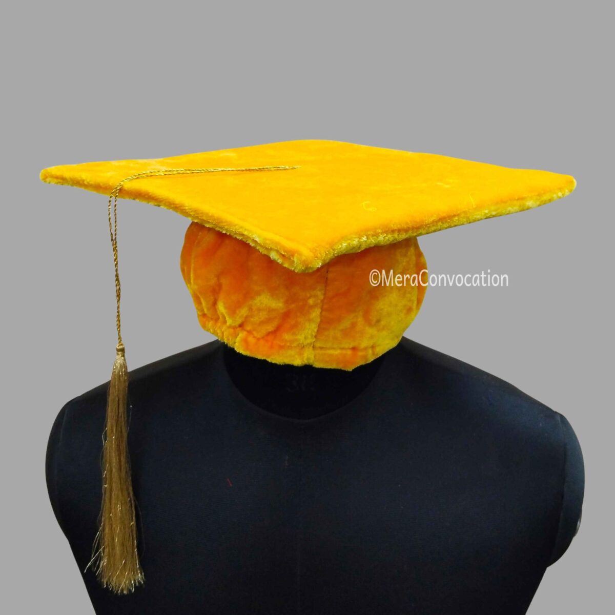 Yellow Premium Velvet Graduation Gown and Cap – Mera Convocation