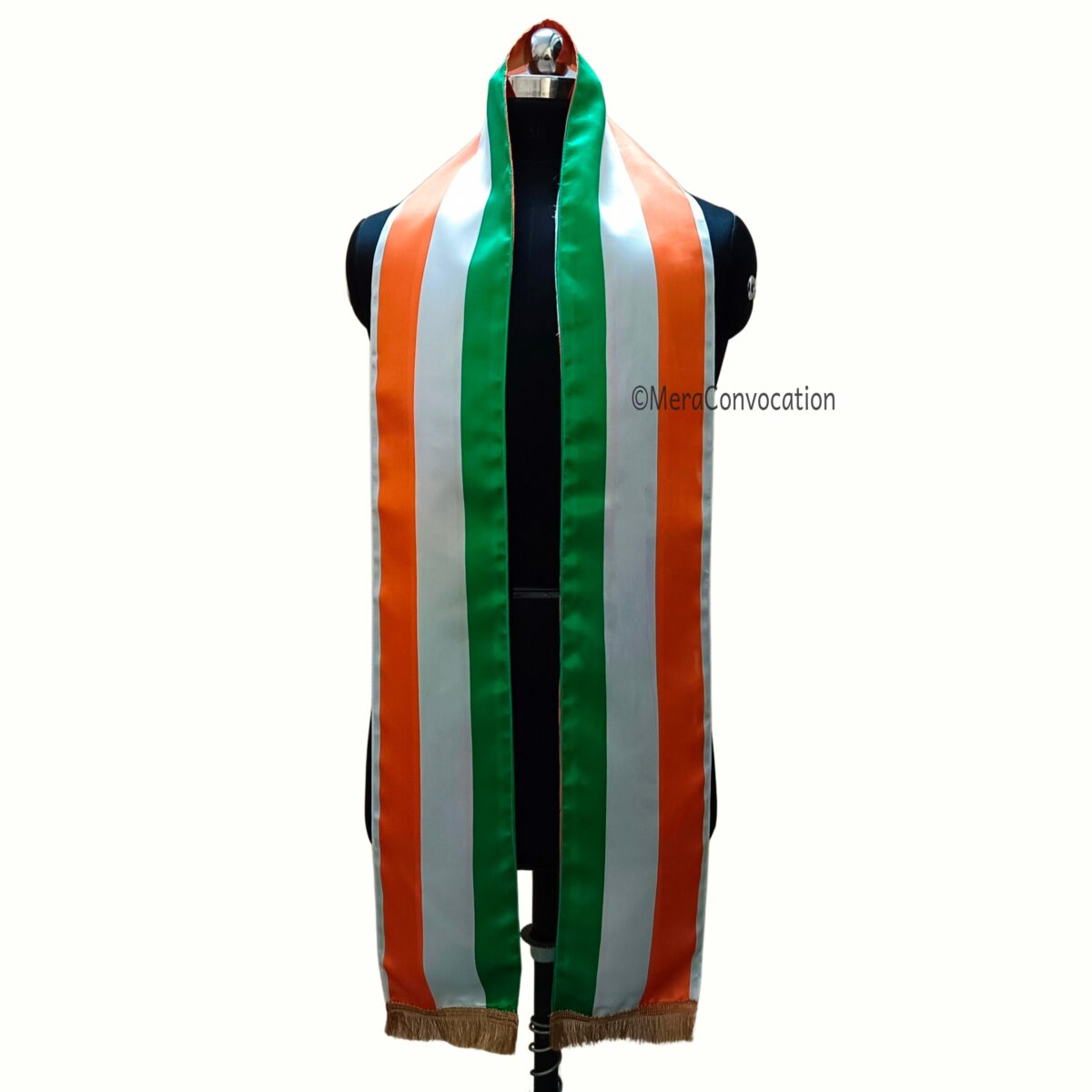 Premium Indian Tricolor Sash – Mera Convocation